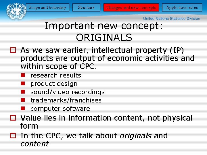 Scope and boundary Structure Changes and new concepts