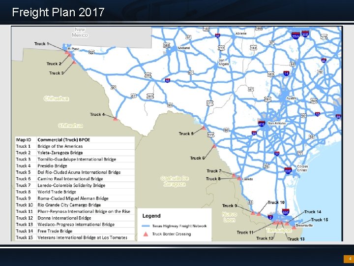 TEXAS FREIGHT AND INTERNATIONAL TRADE FREIGHT MOBILITY BORDER