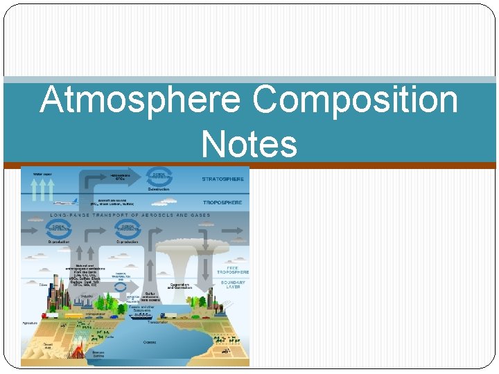 Atmosphere Composition Notes AgreeDisagree Earths atmosphere is mostly