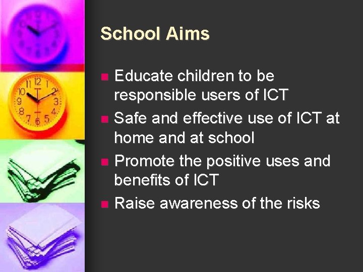 ICT ESAFETY ARCHIBALD FIRST SCHOOL ICT Mark Only