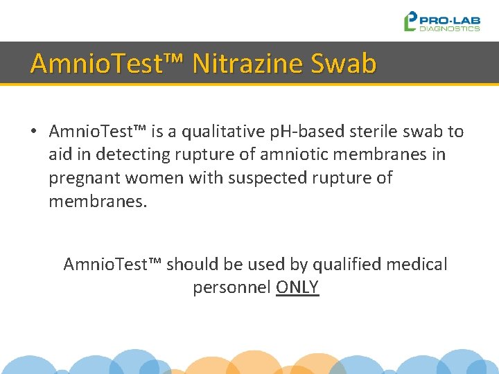 February 1 2022 Amnio Test Nitrazine Testing Objectives