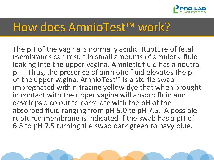 February 1 2022 Amnio Test Nitrazine Testing Objectives