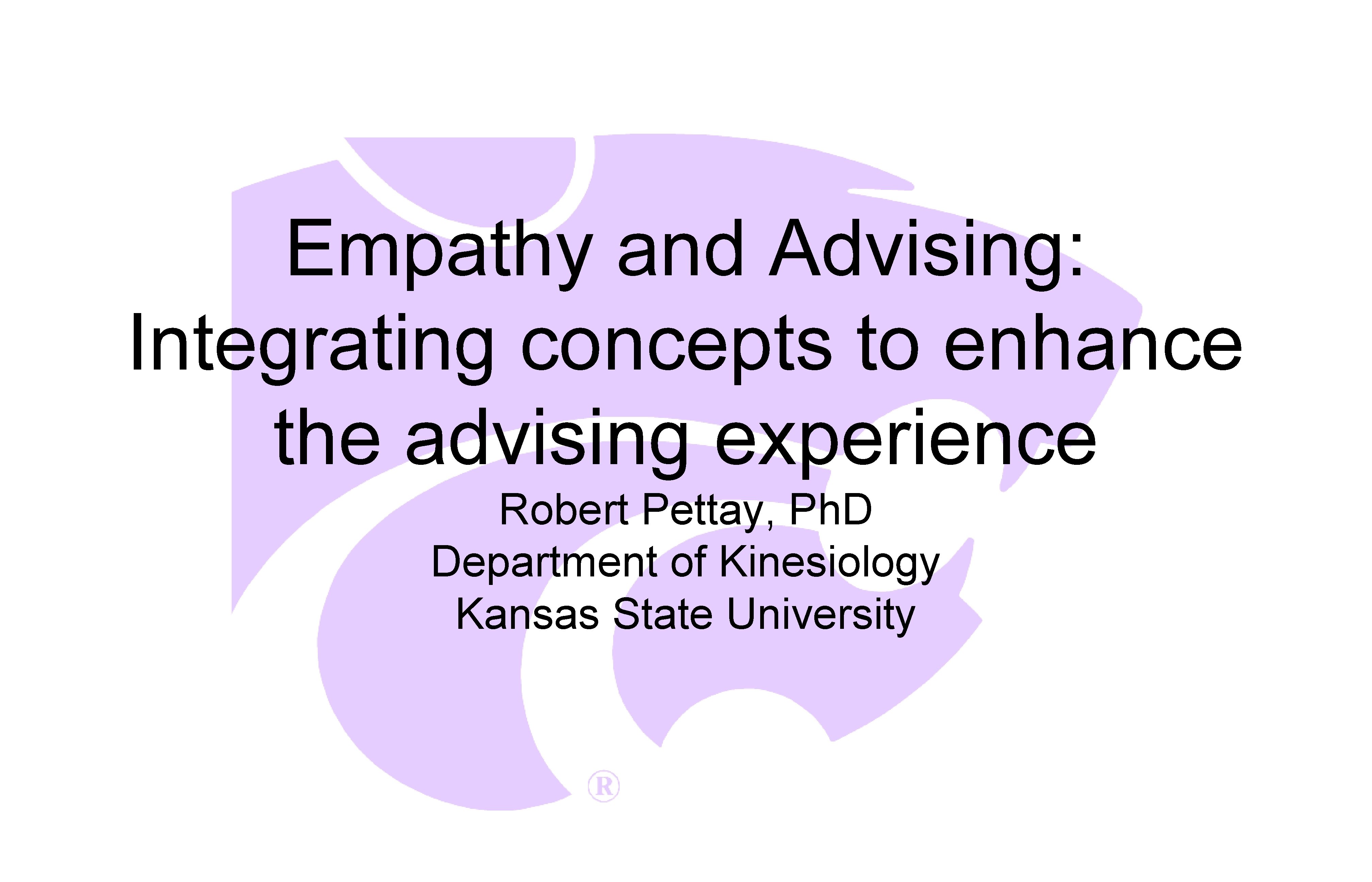 Empathy and Advising Integrating concepts to enhance the