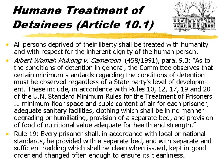 Use of Indicators by the Human Rights Committee