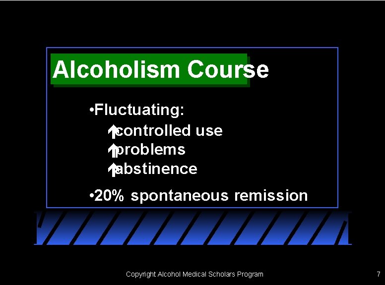 An Introduction to Diagnosis and Treatment of Alcoholism