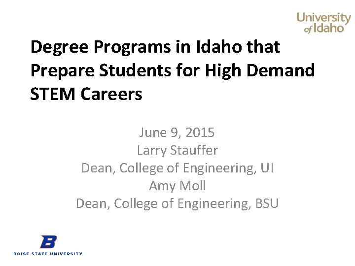 Degree Programs in Idaho that Prepare Students for