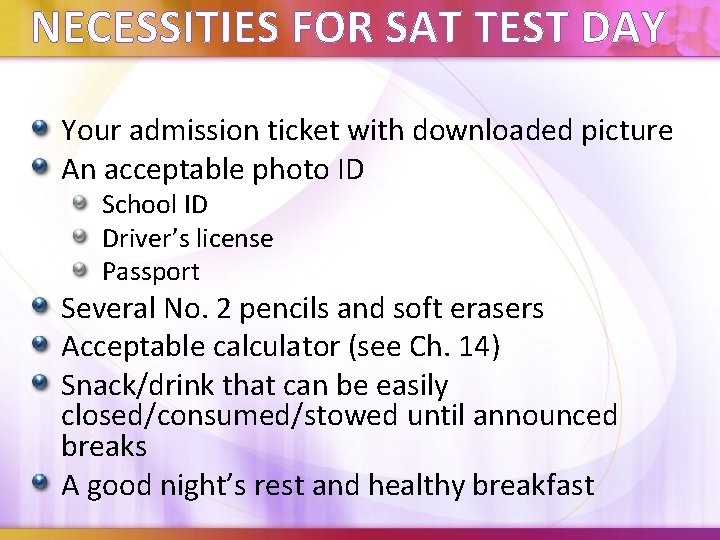 How to Do Your Best on the SAT