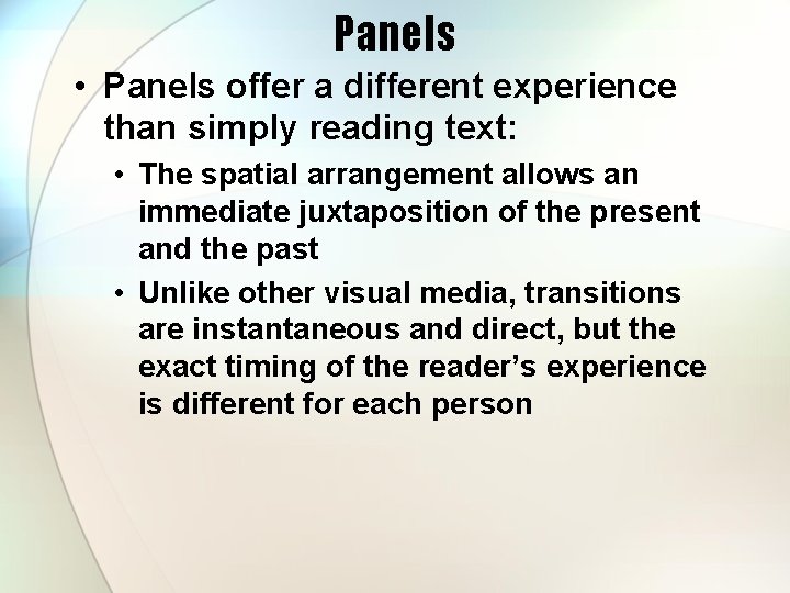 Basic Graphic Novels Vocabulary Essential Questions for this