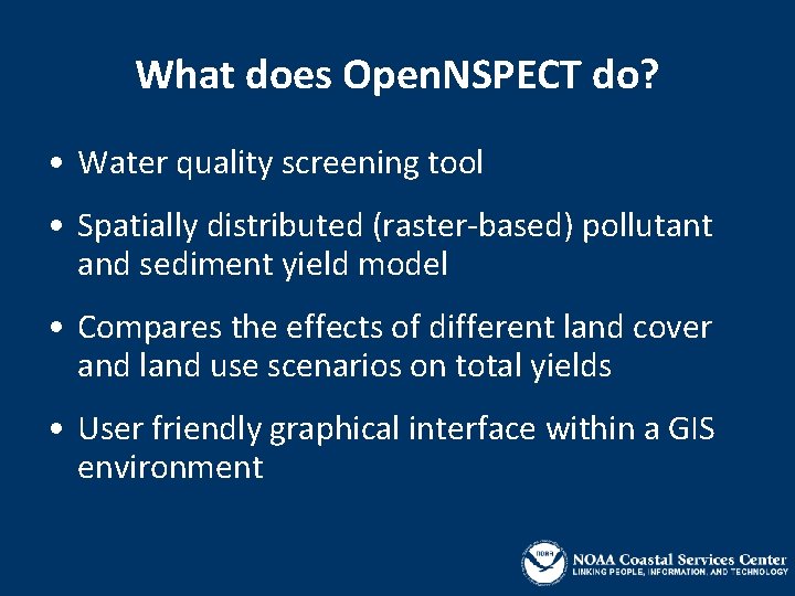 An open source version of the NonpointSource Pollution