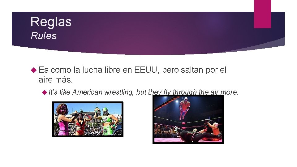 Presentacin sobre la lucha libre mexicana PRESENTATION ON
