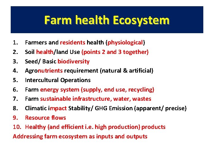 Value Map for Sustainable Agricultural Practices Assumptions 1