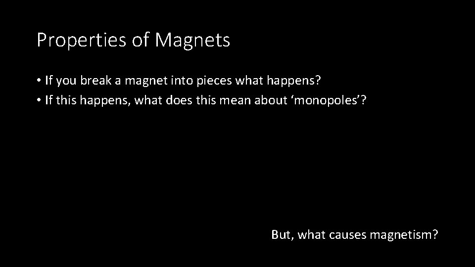 Unit 5 Magnetism Physics B Bell Work Using