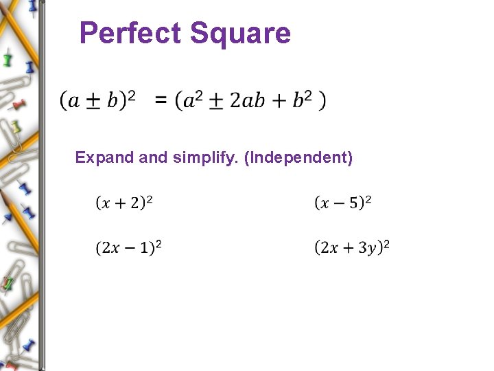 Grade 7 Simplify Me Core Value Responsibility Learner