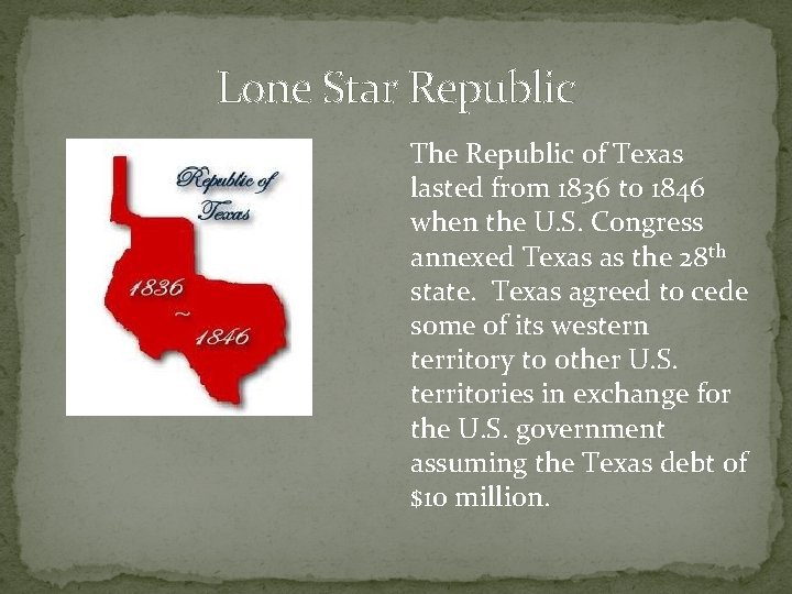 History of Texas Part I GOVT 2306 Module