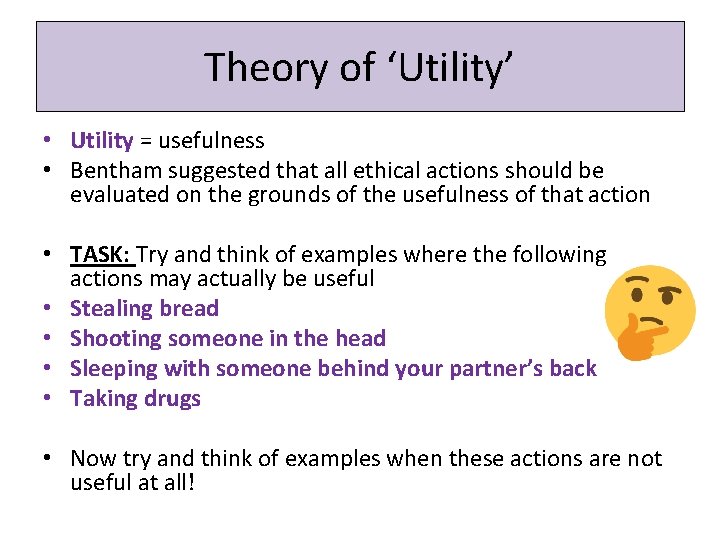 Utilitarianism Benthams Classic Utilitarianism By the end of
