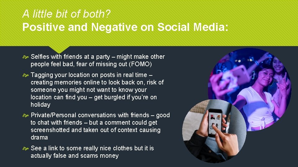 Staying Safe on Social Media Lesson Objectives Explore