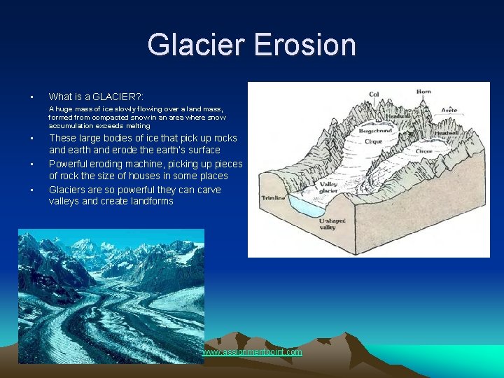Presentation on Erosion and Weathering www assignmentpoint com