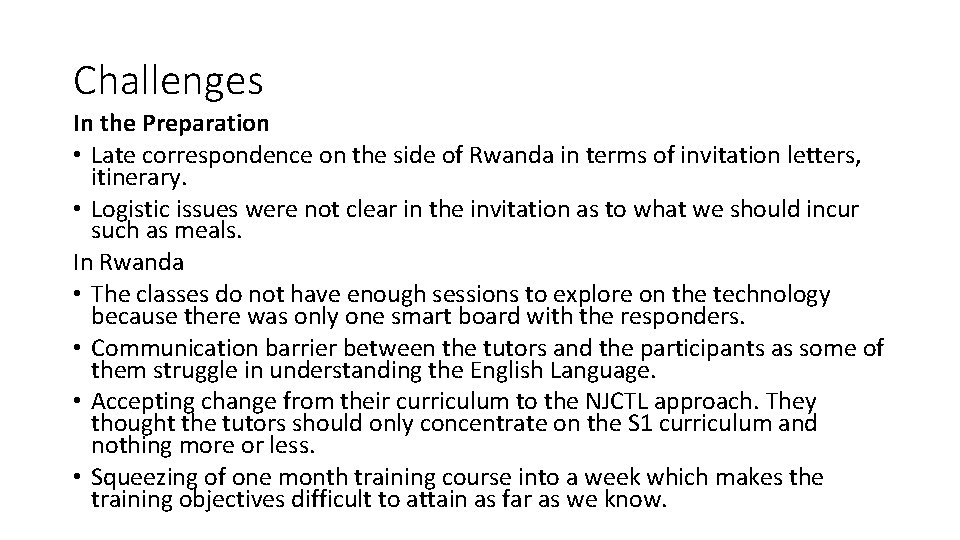 Presentation on Rwanda Trip Team members Kaddy Bah