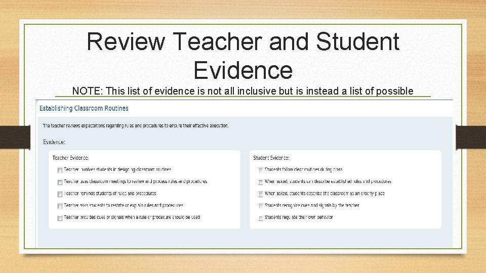 Establishing Classroom Routines Design Question 6 Element 4