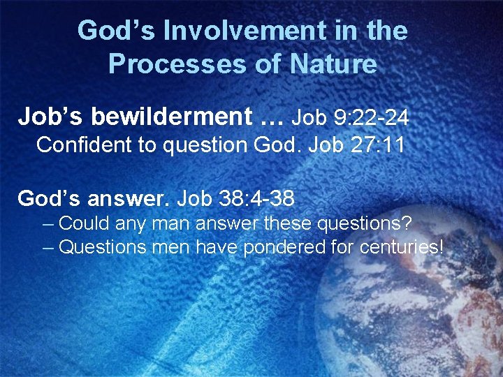 God Answers Job 38 41 1 The Debate
