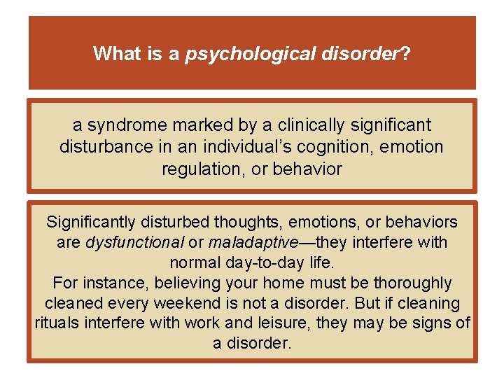 What is a psychological disorder a syndrome marked