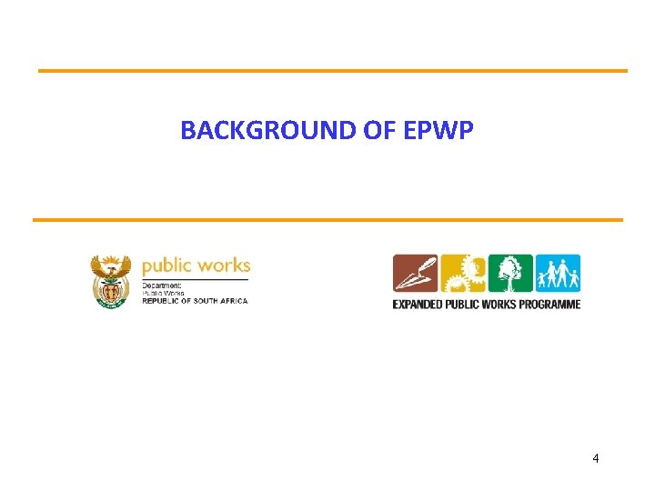 Expanded Public Works Programme EPWP Phase 3 Presentation