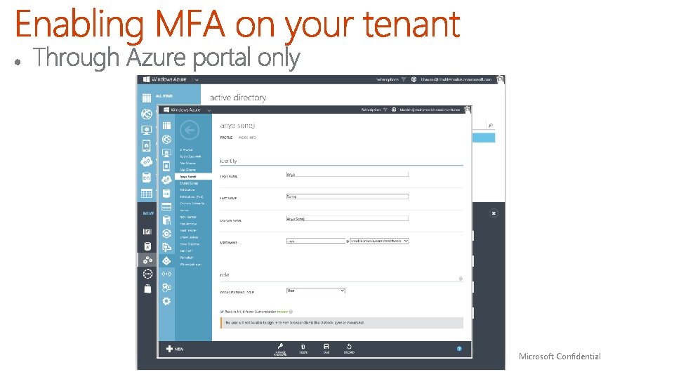 1 Logon with Username Password 2 MFA challenge