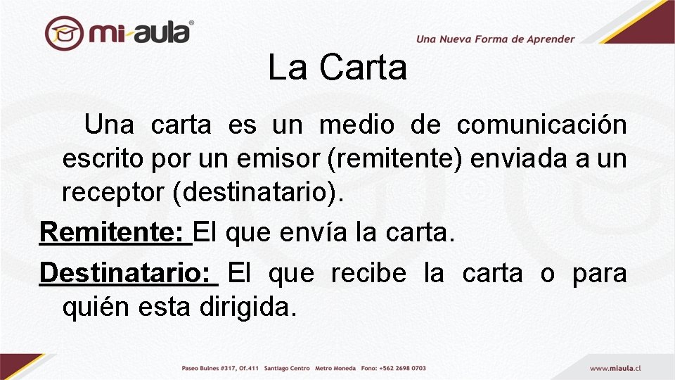 Unidad I Curso 5 to Bsico Asignatura Lenguaje