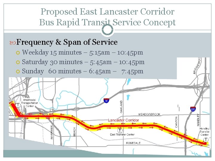 EAST LANCASTER BUS RAPID TRANSIT PROJECT DICK RUDDELL