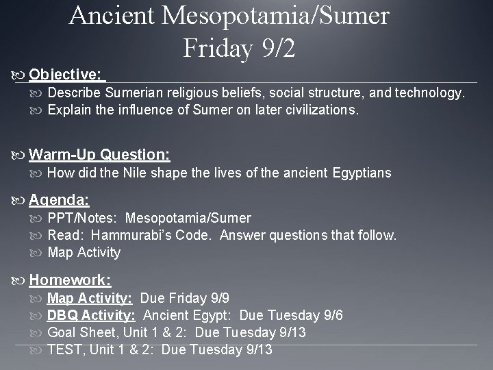 Outcome Rise of Civilization Mesopotamia Constructive Response Questions