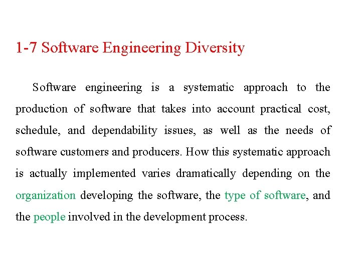 Software engineering Chapter 1 introduction By Lecturer Raoof