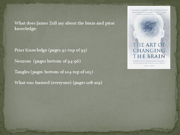 The Art of the Brain and Prior Knowledge