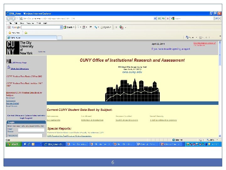 Introduction to the Institutional Research Database IRDB and