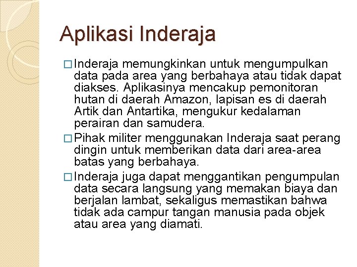 Sistem Informasi Geografis Teknik Pengambilan Data Spasial Definisi