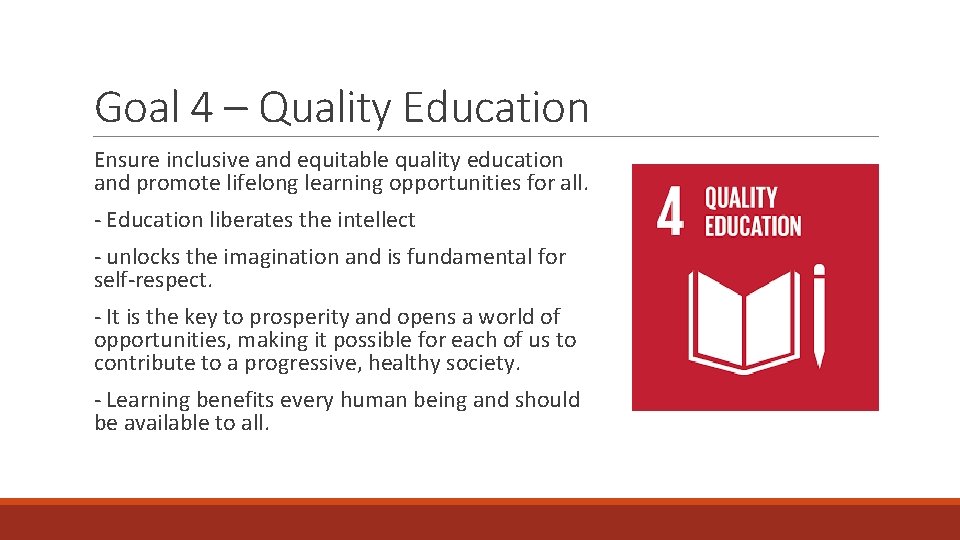 What do you aspire to be Quality Education