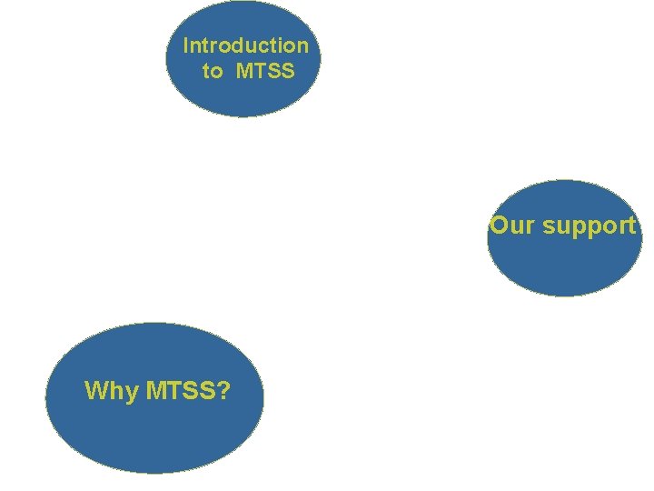 Introduction to MTSS Our support Why MTSS Structure