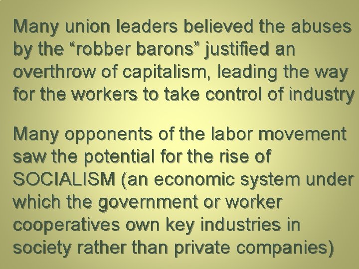 The Progressive Era Solving the problems of a