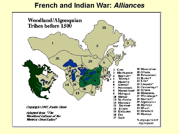 The French and Indian War Competing European Claims