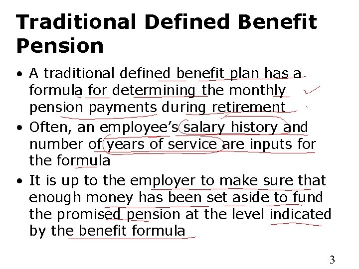 Lecture No 30 Employee Benefits Retirement Plans Pension