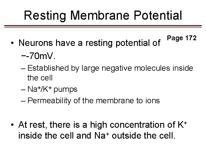 Chapter 7 The Nervous System Neurons and Synapses