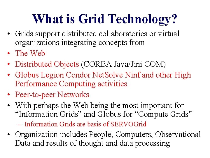 http www grid 2002 org Grid Technology Implications