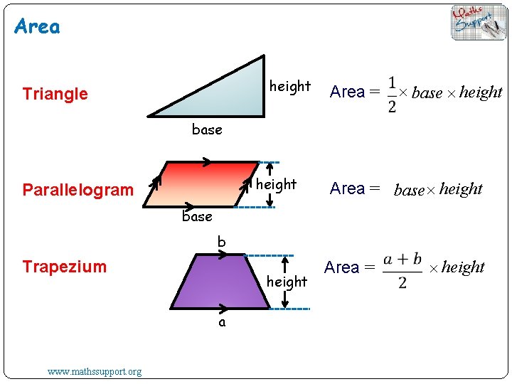 February 2022 Area of 2 D shapes LO