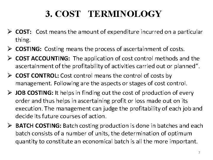 1 Contents Unit 1 Introduction to Cost Accounting
