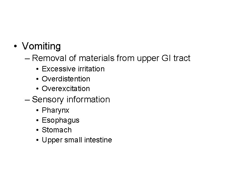 Digestion and absorption Digestion Breakdown of large foodstuff