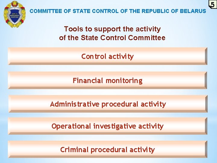 The State Control Committee of the Republic of
