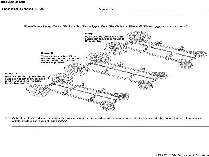 Motion and Design Lesson 6 Evaluating Vehicle Design