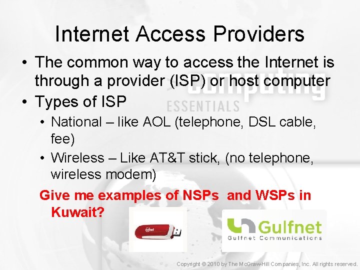 Chapter 2 The Internet The Web and Electronic
