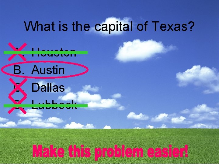 What is the capital of Texas A B
