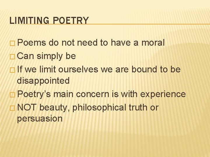 WHAT IS POETRY POETRY IS AS UNIVERSAL AS