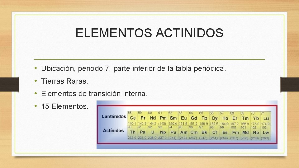 Metales de Transicin Lantnidos y Actnidos Julin Paredes